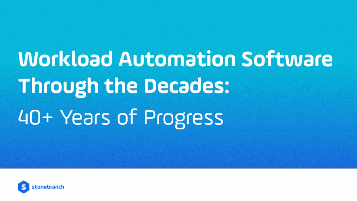 Workload Automation: History Through the Decades