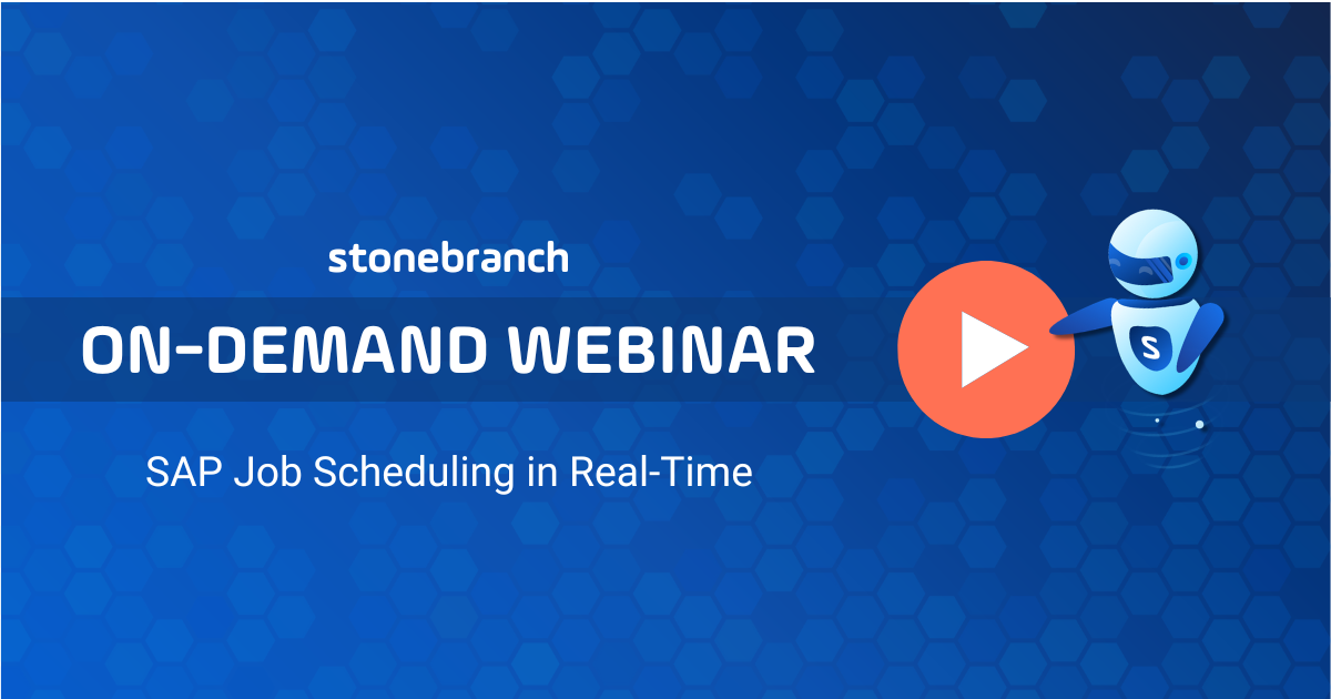 SAP Job Scheduling in Real-time